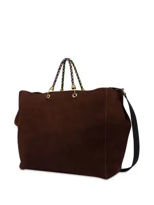 Moschino Calf Suede Tote Bag