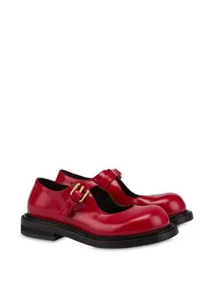 Moschino Olivia Buckled Loafers - Red