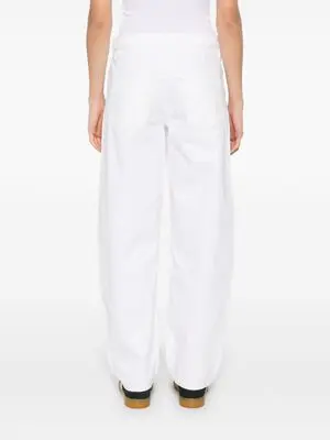 FRAME Low Slung Barrel Jeans - White