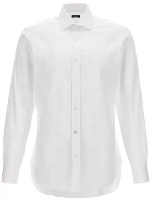 BARBA NAPOLI Poplin Shirt - White