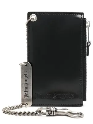 Palm Angels Logo-plate Card Holder - Black
