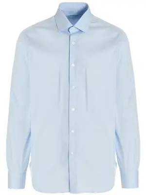 BARBA NAPOLI Cotton Shirt - Blue