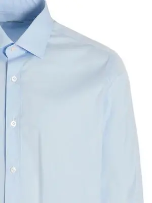 BARBA NAPOLI Cotton Shirt - Blue