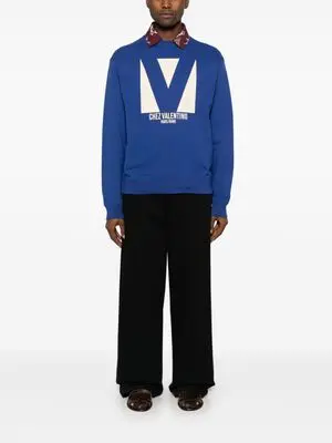 Valentino Garavani Printed Sweatshirt - Blue