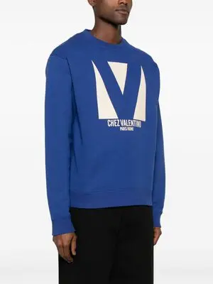 Valentino Garavani Printed Sweatshirt - Blue