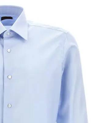 BARBA NAPOLI Cotton Shirt - Blue
