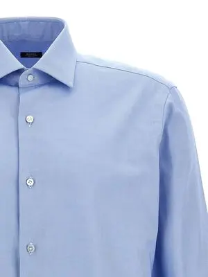 BARBA NAPOLI Cotton Shirt - Blue
