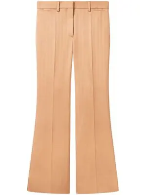 Stella McCartney Low-rise Striped Trousers - Brown