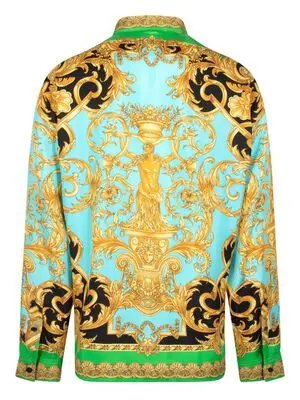 Versace Barocco-print Shirt - Green