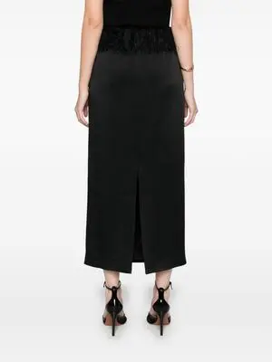 TOTEME Fringed Maxi Skirt - Black