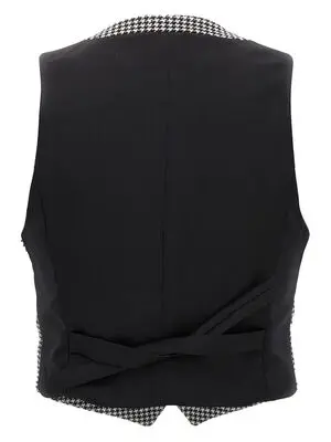 Alexandre Vauthier Houndstooth Waistcoat