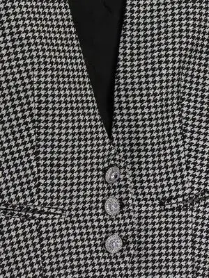 Alexandre Vauthier Houndstooth Waistcoat