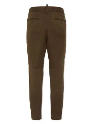 Dsquared2 Cotton Tapered Trousers - Brown