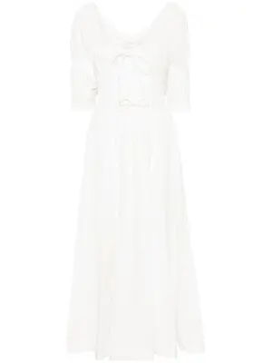 Tie-Detailed Midi Dresses