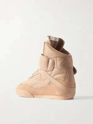 Chloé Kick Leather High-top Sneakers - Neutrals