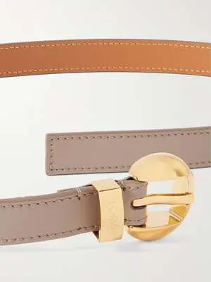 Loewe Pebble Leather Belt - Sand