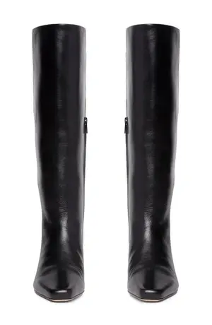 Paige Ansley Kitten Heel Knee High Boots - Black