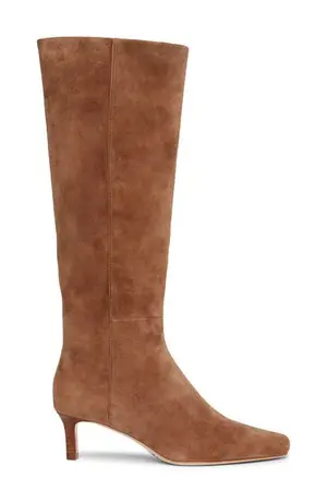 Paige Ansley Kitten Heel Knee High Boots - Truffle