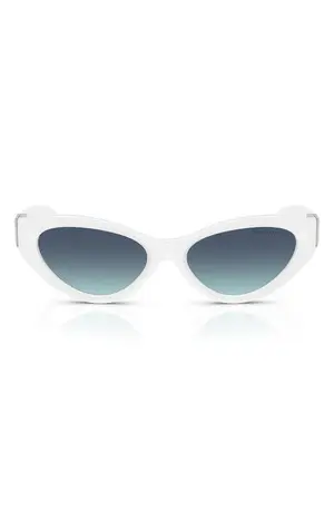 Tiffany & Co. Tiffany & Co. 54mm Gradient Oval Sunglasses Blue White