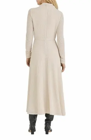 Rebecca Taylor Taryn Knit Lace Midi Dress