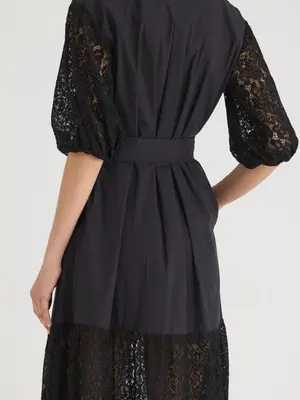 Rebecca Taylor Idun Shirt Dress - Black