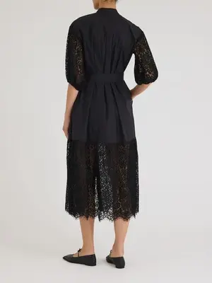 Rebecca Taylor Idun Shirt Dress - Black
