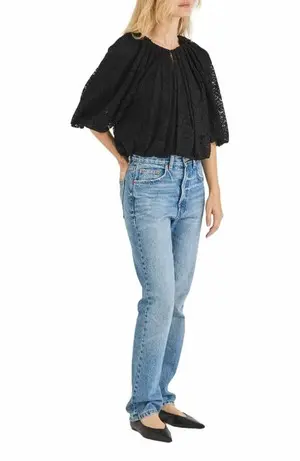 Rebecca Taylor Idun Lace Top - Black