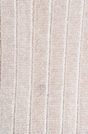 Solid & Striped The Nicki Rib Long Sleeve Linen Blend Cover-up Dress