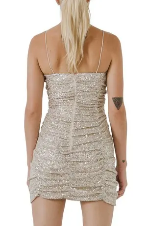 Endless Rose Ruched Sequin Minidress