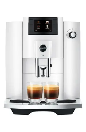 JURA E6 Automatic Coffee Machine - White