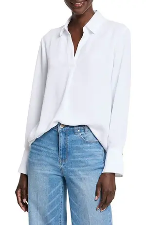 NIC+ZOE Easy Pullover Shirt - Paper White