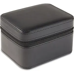 BEY-BERK Matteo Leather Watch Case - Black