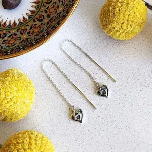 ASTOR & ORION Heart Threader Earrings