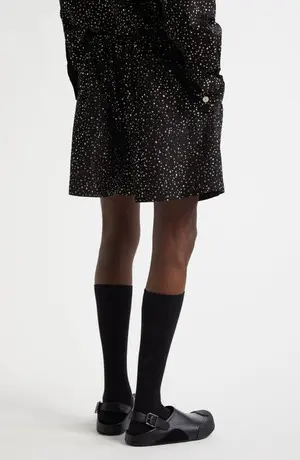 BODE Glitter Dot Faille Shorts