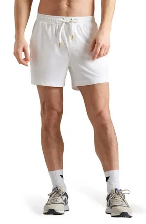 RHONE Pursuit 5-inch Lined Shorts - White