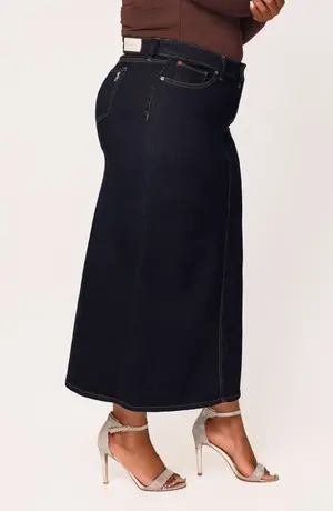 SLINK JEANS Denim Maxi Skirt
