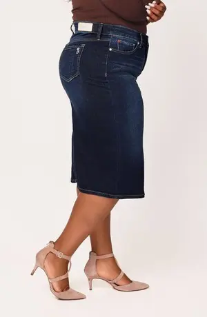 SLINK JEANS Denim Midi Skirt - Emma