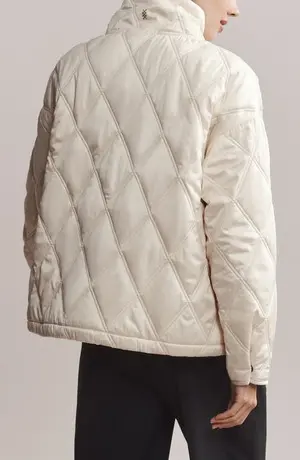 RHONE Dalston Water Repellent Quilted Jacket - Cream