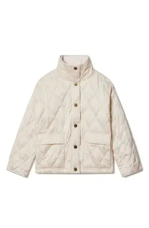 RHONE Dalston Water Repellent Quilted Jacket - Cream