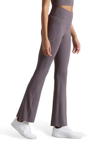 RHONE Revive Pocket Flare Leggings - Grey Lilac