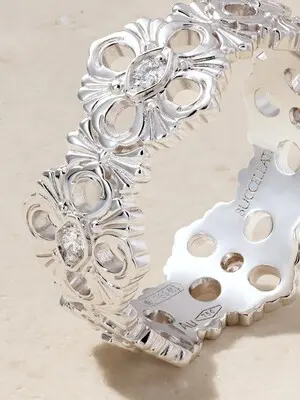Buccellati Opera Eternelle 18-karat White Gold Diamond Ring