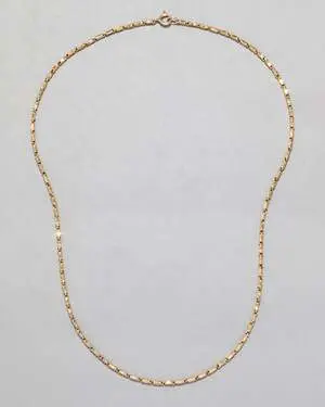 Alexis Bittar Vintage 1970s 14k Chain Necklace - Gold