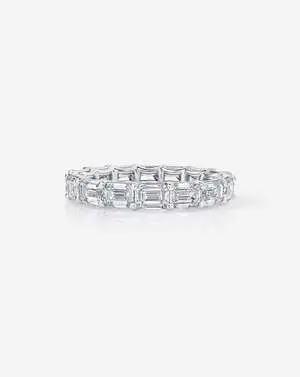 Ring Concierge Emerald Cut Diamond Eternity Band - Platinum
