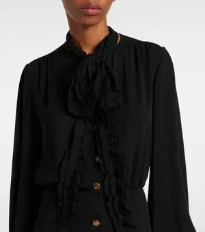 Valentino Garavani Silk Georgette Midi Dress