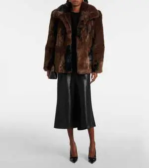Victoria Beckham Faux Fur Jacket