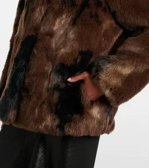 Victoria Beckham Faux Fur Jacket