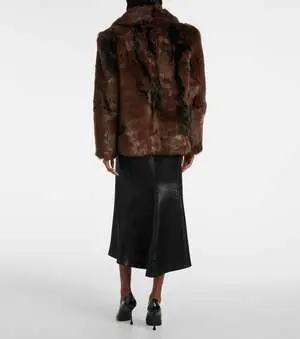 Victoria Beckham Faux Fur Jacket