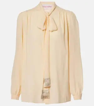 Valentino Garavani Trimmed Blouses