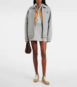 Miu Miu Plume Suede Sneakers