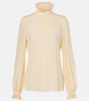 Valentino Garavani Silk Crepe De Chine Shirt